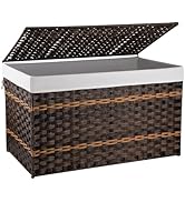 Amazon.com: OIAHOMY Storage Basket with Lid, 42.3 Gallon (160L) Blanket ...