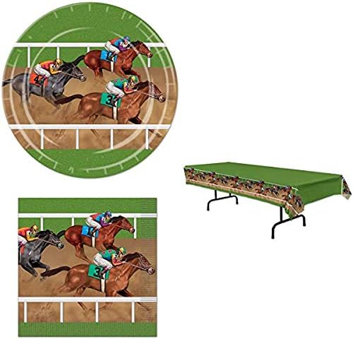 Amazon.com: Horse Racing Derby Party Bundle for 16: Plates, Napkins ...