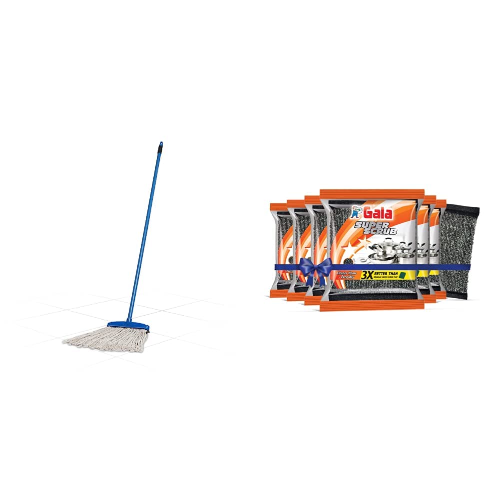 Gala Floor T-Mop (143070) andGala Super Scrub Set â€“ Made of Steel â ...