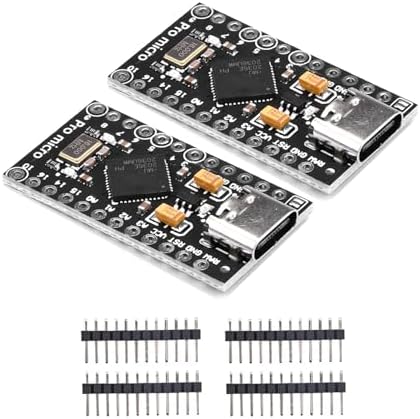 diymore 2pcs Pro Micro Type C Development Board 5V 16MHz ...