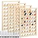 Amazon.com: 4 Pieces 48 Spool Wooden Thread Holder Wall Mounted Thread ...