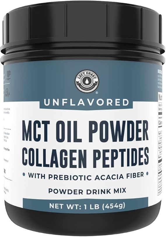 Amazon.com: MCT Oil Powder with Acacia Fiber & Collagen Peptides ...