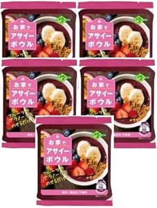 Amazon.co.jp: FRUTA FRUTA(フルッタフルッタ) お家でアサイーボウル 冷凍 100g5個セット ミキサー不要 : 食品・飲料・お酒