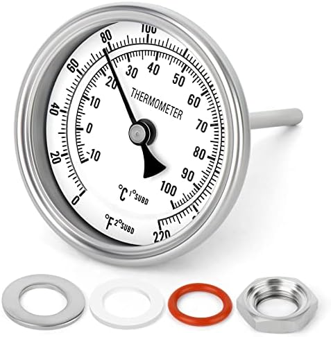 Amazon.com: Dial Thermometer, Stainless Steel Thermometer for Home ...