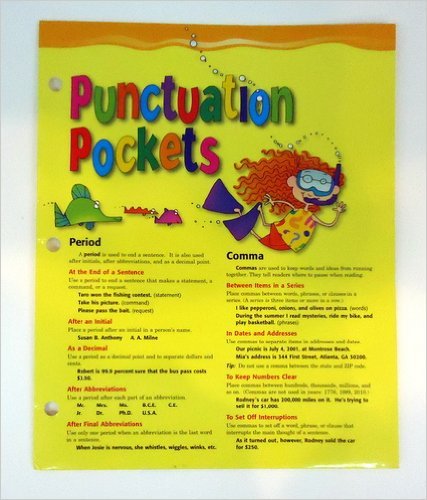 Amazon.com: Punctuation Pocket Folder - Grades 4-5: 9780669490787 ...