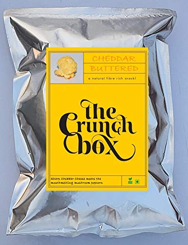 The Crunch Box Family Pack Cheddar Buttered Popcorn 225 Gram Healthy ...