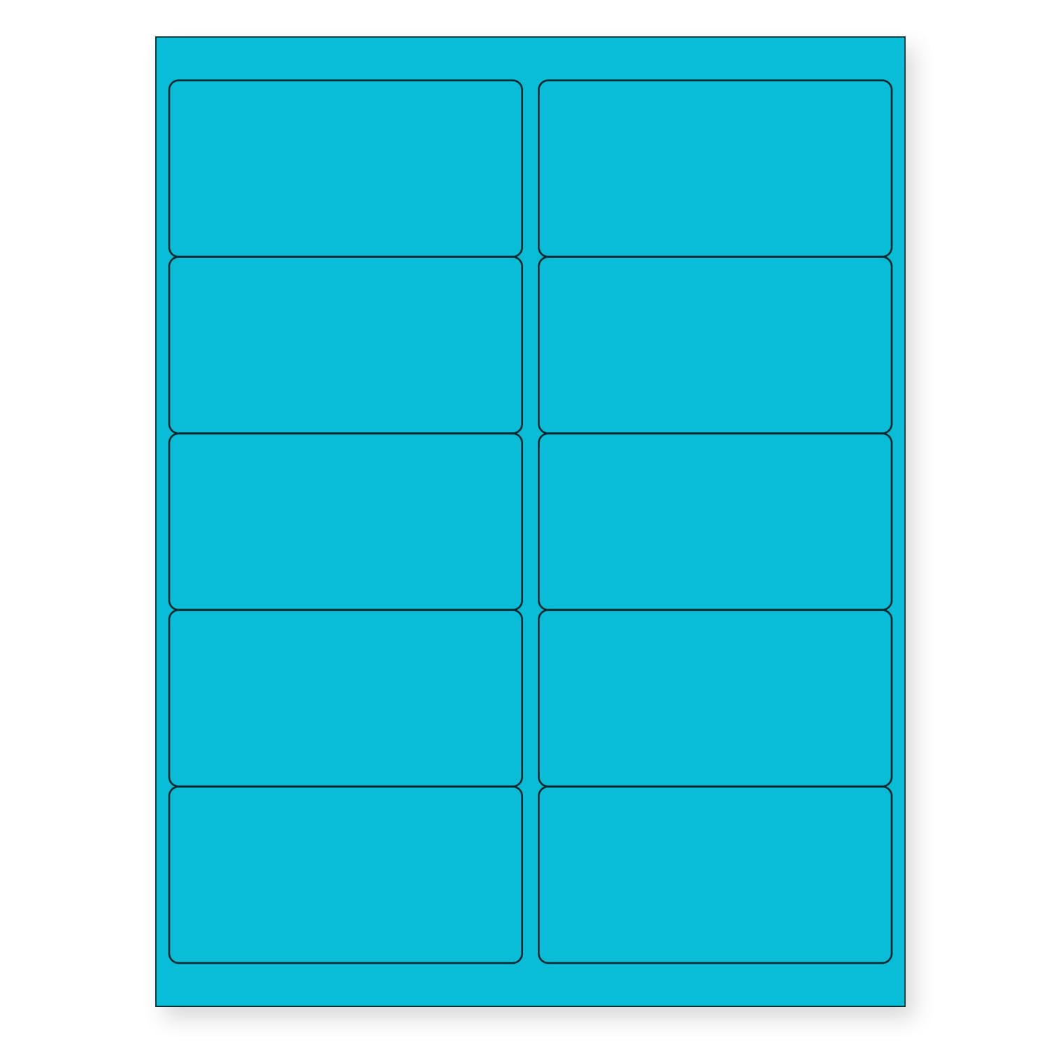 Amazon.com : NextDayLabels - 8-1/2 x 11" Neon Color High Light ...