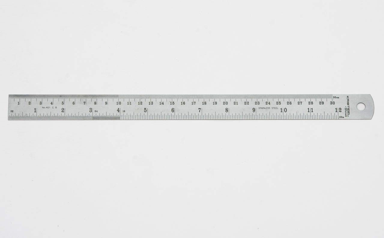 Aadvay Stainless Steel 300 mm / 12 Inch Ruler - Pack of 5 Pcs. (401 C ...