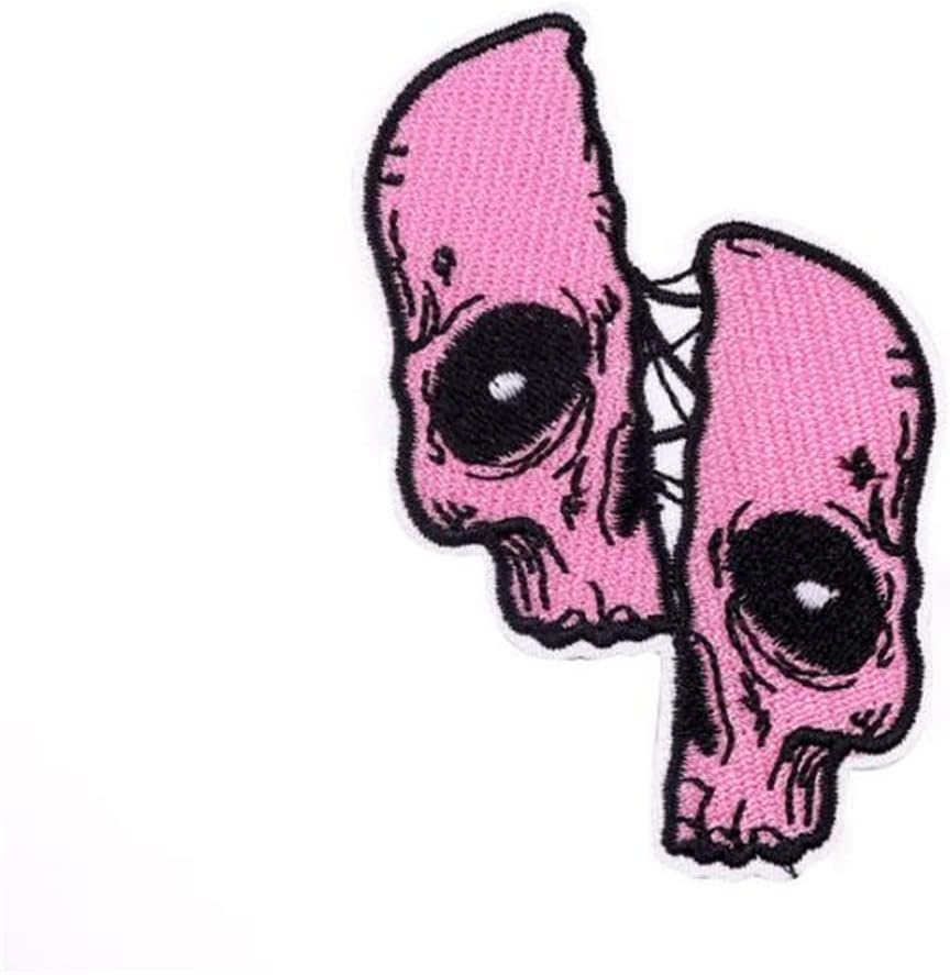 Amazon.com: Punk Skull Embroidered Patches for Clothing Thermoadhesive ...