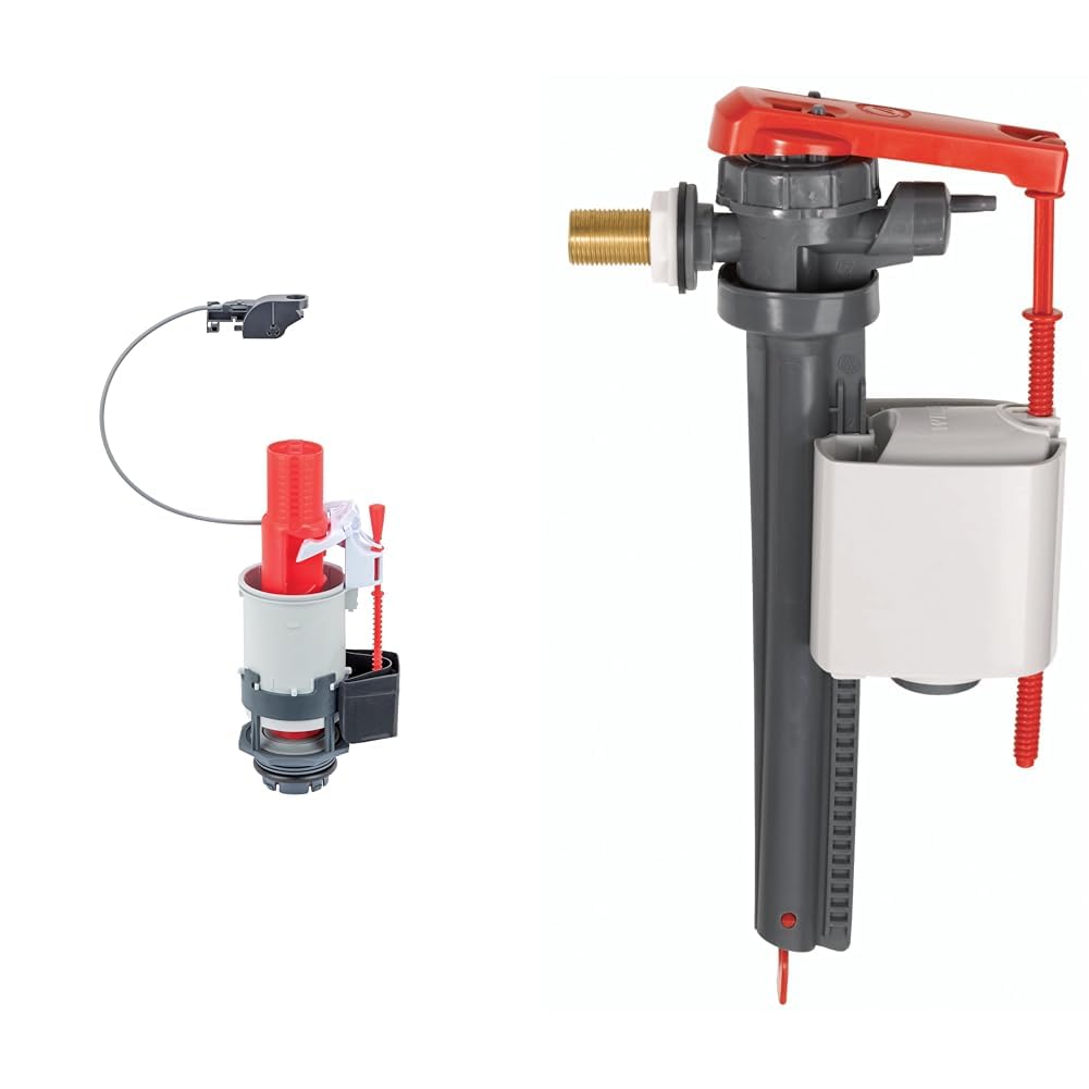 Wirquin 50719184 Mécanisme de chasse d'eau pour WC suspendu, rouge et ...