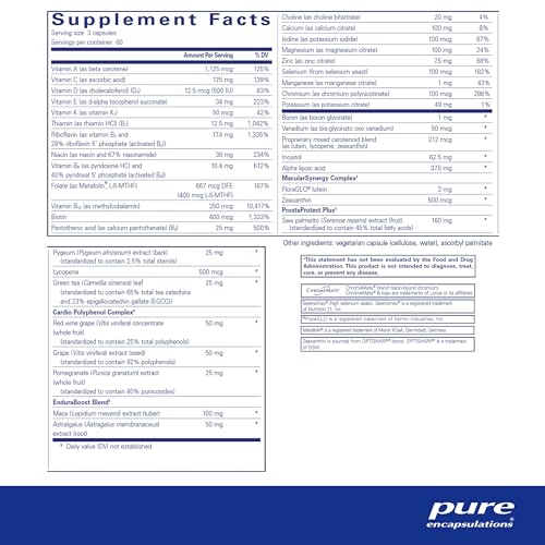 Pure Encapsulations - Men’s Nutrients - Suplemento Multivitamínico ...