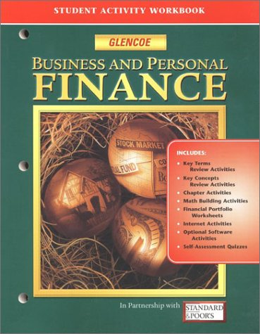 Business And Personal Finance: Student Activity Workbook: 9780078237676 ...