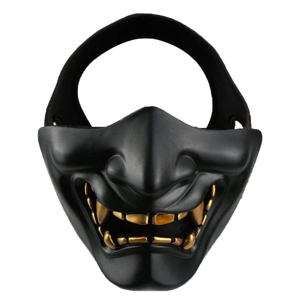 Supspy Samurai Airsoft Mask Tactical Prajna Half Face Hannya Oni ...