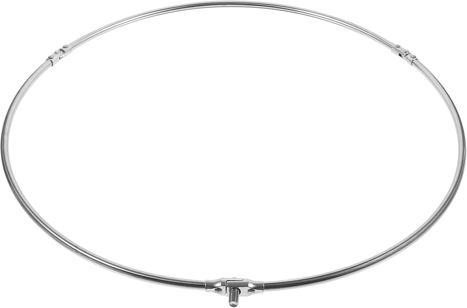 PACKOVE Stainless Steel Fishing Landing Net Ring 45cm Foldable round ...