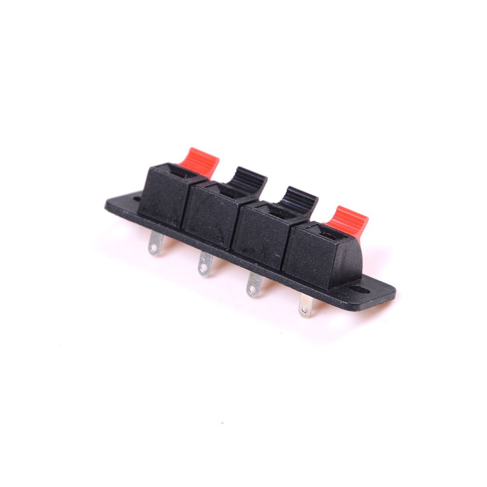 AST Works Single Row 4 Pin 4 Position Speaker Terminal Board Connectors ...