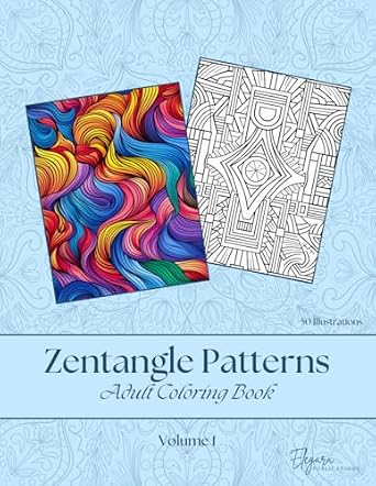 Amazon.com: Zentangle Patterns - Adult Coloring Book - Volume 1: ...