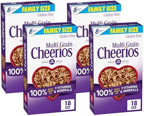 Amazon.com: Cheerios Multi Grain Cheerios Heart Healthy Cereal, 18 OZ ...