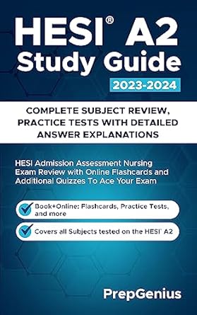 Amazon.com: HESI A2 Study Guide 2023-2024: Complete Subject Review ...
