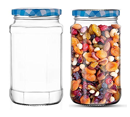 Buy STAR WORK 400 ml Glass Mason Jars with Air Tight Cap Multi Purpose ...