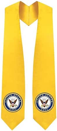 Amazon.com: CLERKMANS US NAVY Graduation Stole - Length & Width Fits ...