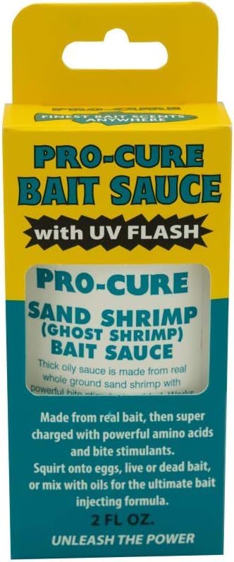 Amazon.com : Pro-Cure Sand Shrimp (Ghost Shrimp) Bait Sauce, 2 Ounce ...