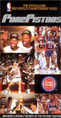 Amazon.com: Detroit Pistons; Pure Pistons:1990 NBA Championship [VHS ...