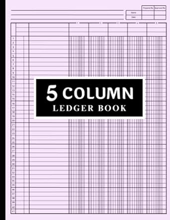 Amazon.com: 5 Column Ledger Book: 5 Column Ledger Book for Bookkeeping ...