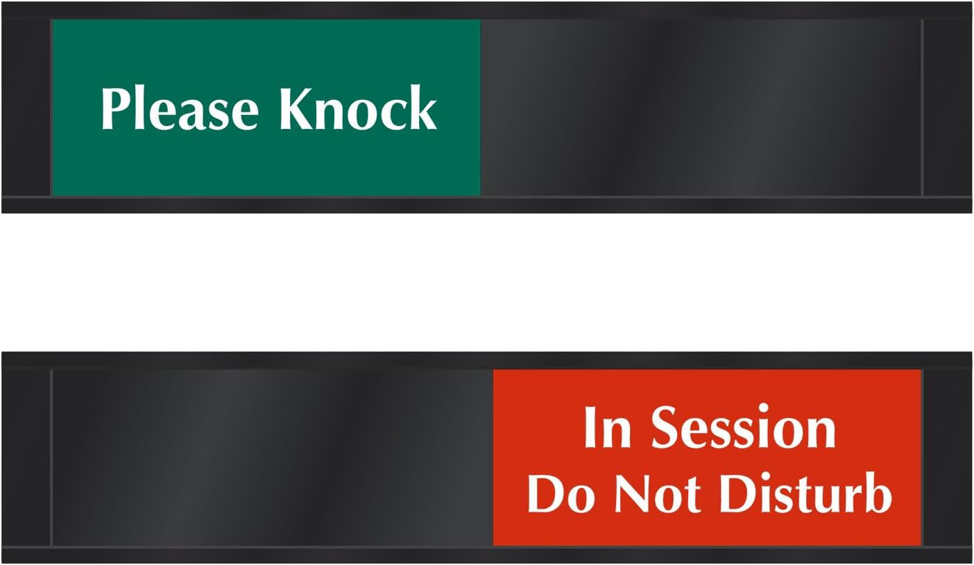 Amazon.com : Therapist Slider Sign, 6" x 1" "Available/In Session ...