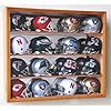 Amazon.com: 16 Mini Helmet Display Case Cabinet (Mirror Back) (Walnut ...