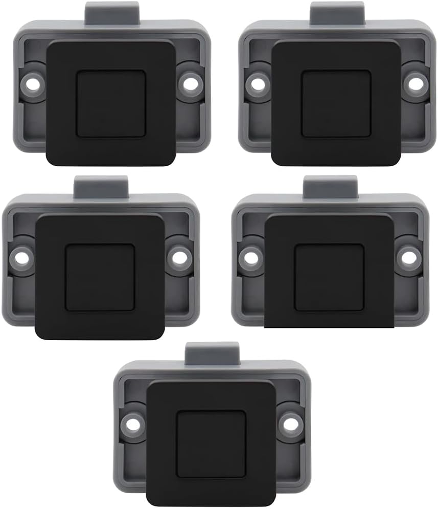 5PCS Cabinet Latch Lock Keyless Push Button Drawer Knob for RV Camper ...