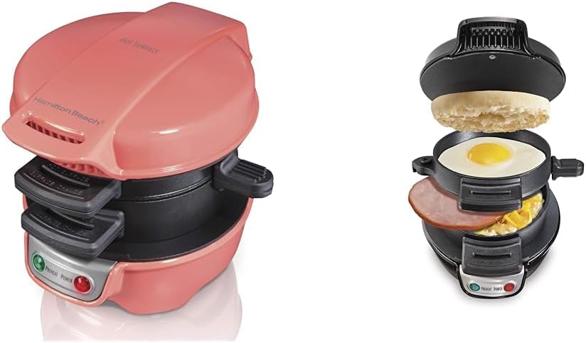 Amazon.com: Hamilton Beach Breakfast Sandwich Maker with Egg Cooker ...