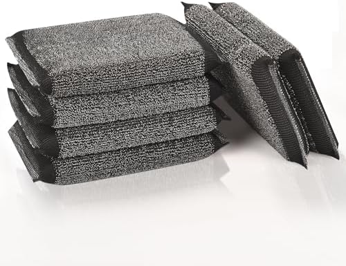 Amazon.com: Steel-Wool Dish Sponges Kitchen Scrubbers - 6 Pack Non ...
