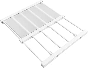 Amazon.co.jp: Tension Rod Shelves, Space Saving Cabinet Rod Rack Multi ...