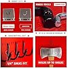 Amazon.com: Extra Thick Black 1/4'' Pegboard Hooks for Hanging Tools ...