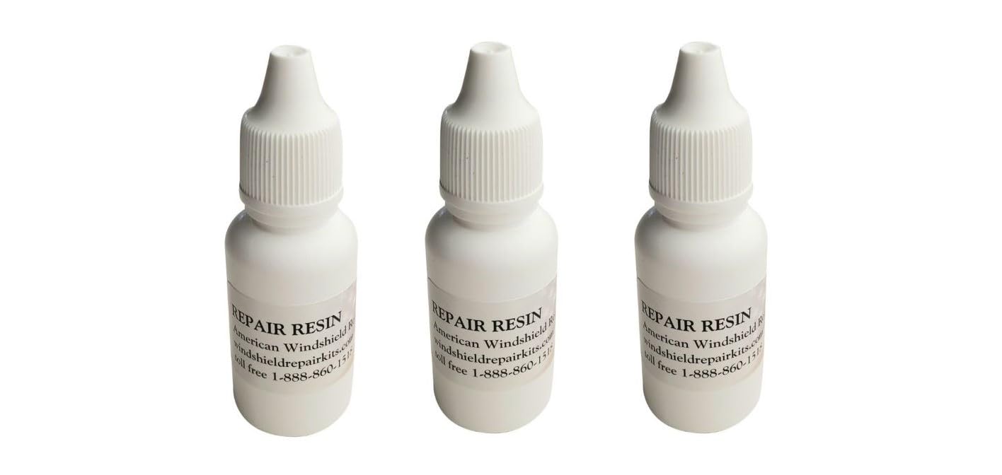 Snapklik.com : Windshield Repair Resin 3 Pack 15ml Bottles