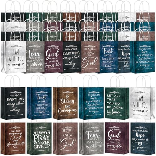 Amazon.com: Skyygemm 96 Pcs Christian Gift Paper Bags Bulk Religious ...