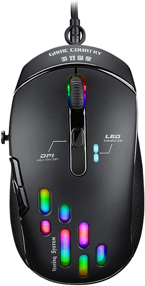 Deng Xuna Gaming Mouse Wired USB Optical Gaming Mice, Ergonomic Design ...