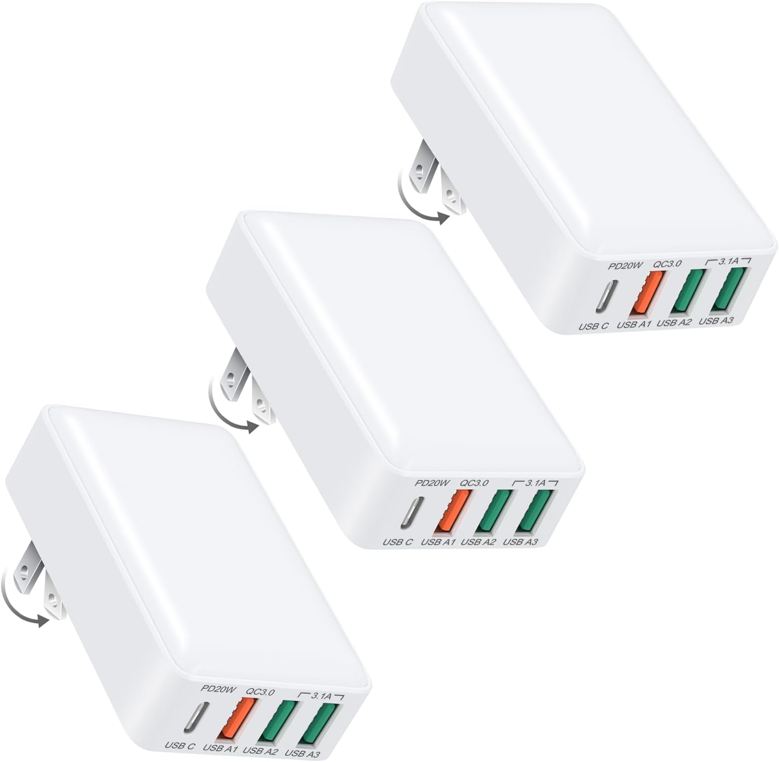 Amazon.com: JOYVEVA for Apple Watch Charging Block, 43W PD USB C Wall ...