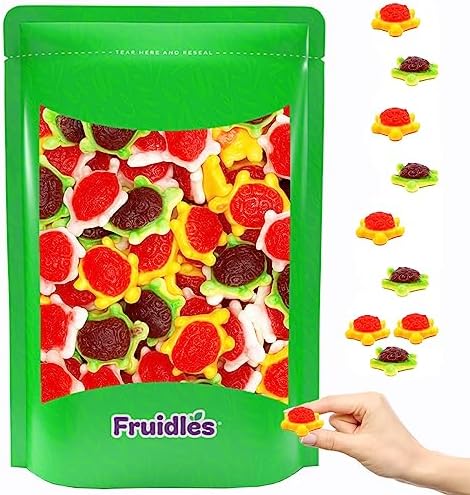 Amazon.com : Fruidles Turtles Gummi Candy, Delicious Multicolor Fruit ...