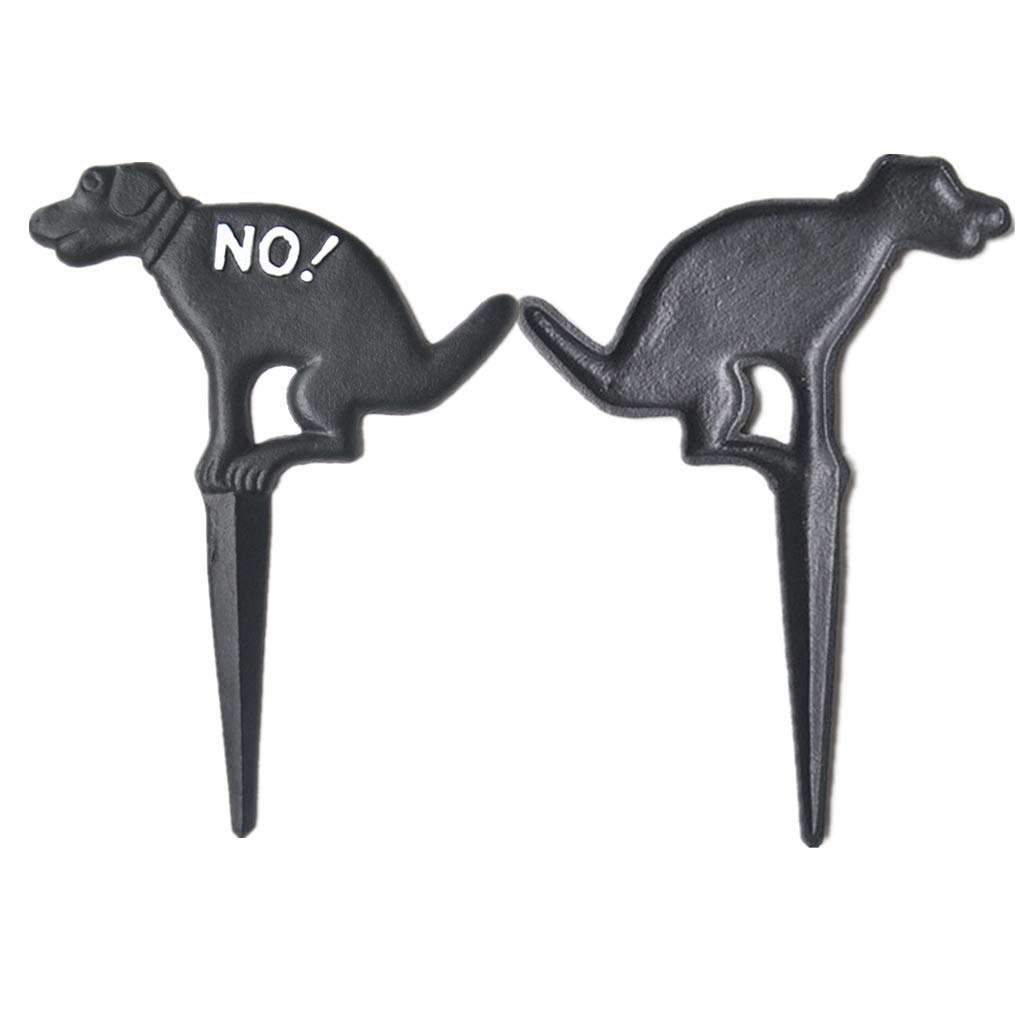 Snapklik.com : Aebor No Dog Pooping Solid Cast Iron Yard Sign, Grass ...