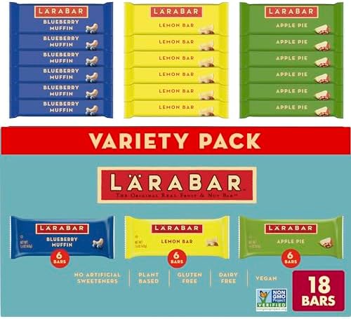 Amazon.com: Larabar Fruit and Nut Bars Variety Pack, Gluten Free and ...