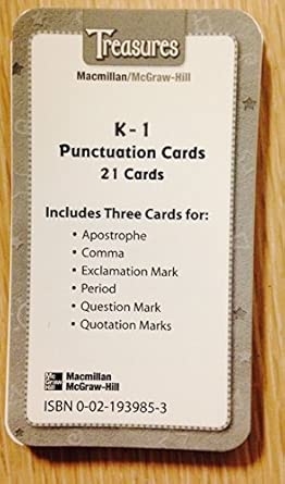 Treasures: A Reading/Language Arts Program, Grade K-2, Punctuation ...
