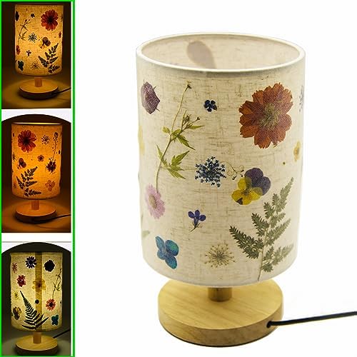 Luubeibei Roses Lamp, Pressed Flower Bedside Lamp, Reading Table Lamp ...