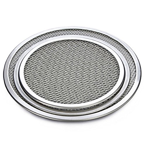 New Seamless Aluminum Pizza Screen Baking Tray Metal Net Bakeware ...
