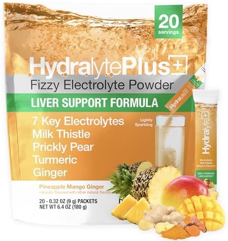 Amazon.com: Hydralyte Liver Support + Electrolyte Mix with Milk Thistle ...