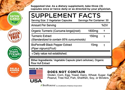 Curcuma Turmeric com BioPerine Pimenta Preta - Potencialize sua Saúde ...