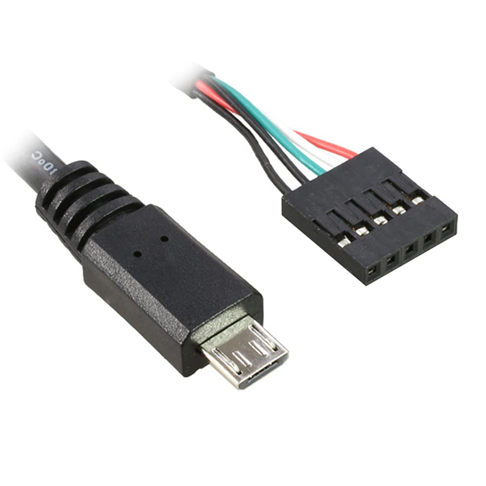 D54 50 cm 5-Pin Header Female to Micro USB 5-Pin Male Motherboard Cable ...