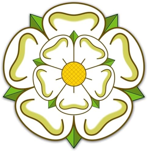 Hodge Creations Pack of 4 Yorkshire Rose Vinyl Decal Sticker Car Wall ...