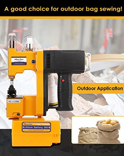 Snapklik.com : Hanchen Cordless Bag Sewing Machine Lithium Battery Bag ...