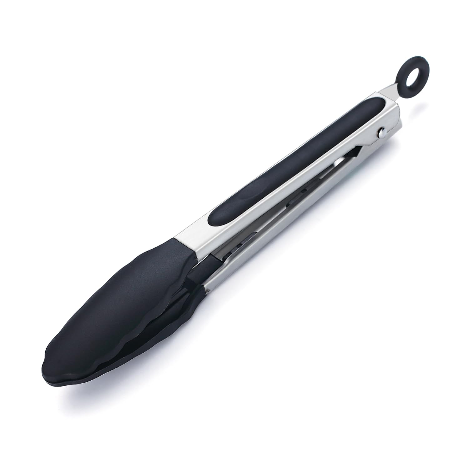 Premium Stainless Steel Locking Kitchen Tongs with Silicon Tips 23cm/9 ...